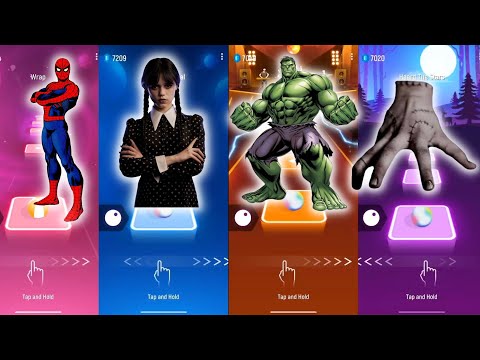Spider Man vs Wednesday vs Hulk vs Thing the Addams Family - YouTube