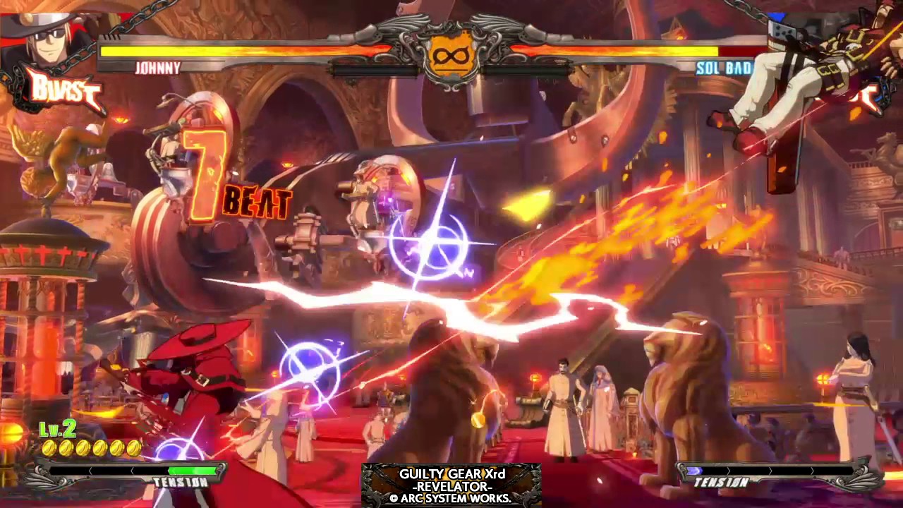 Guilty Gear Xrd -Revelator- Johnny Combo Test - YouTube