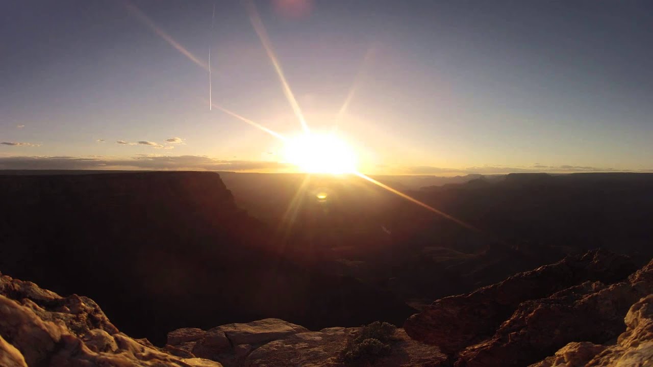 Sunset Time lapse GoPro at Grand Canyon National Park (Lipan Point view ...