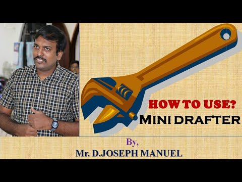 Lec:07 - How to use Mini Drafter | Engineering Graphics - YouTube