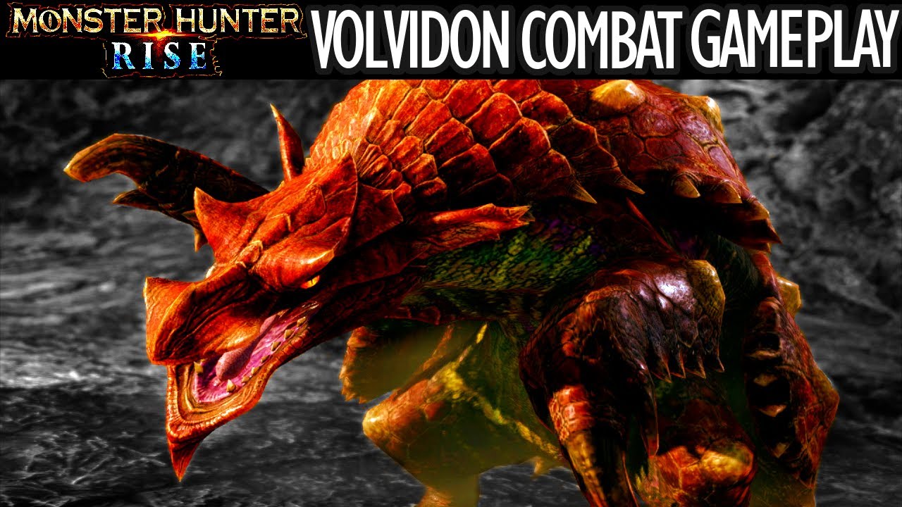 Monster Hunter Rise VOLVIDON GAMEPLAY COMBAT SHOWCASE BATTLE TRAILER ...