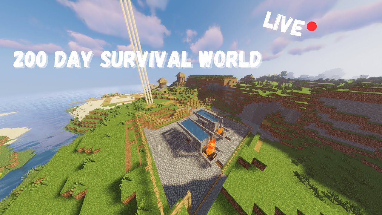PLAYING MINECRAFT 200 DAY WORLD ! - YouTube