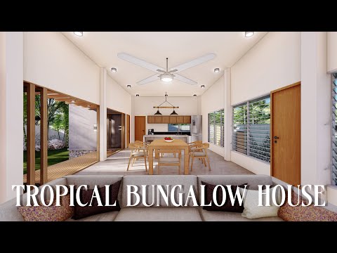 Tropical Bungalow House | 90 sqm | Minimalist Design | PRESKO
