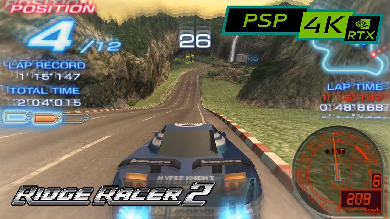 Ridge Racer 2 (PSP) / RTX 3090 4K / PSP emulator PPSSPP - YouTube