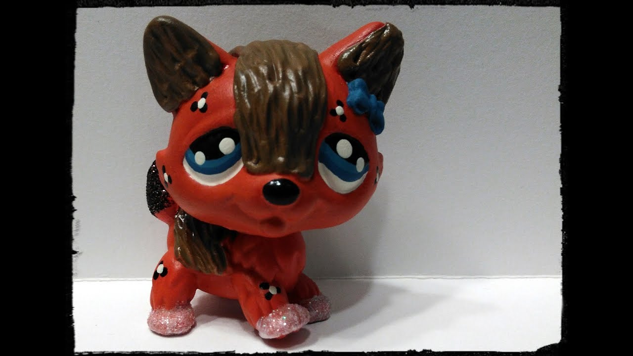 custom petshop timelaspe lps personnalisé petit chien husky à crête ...