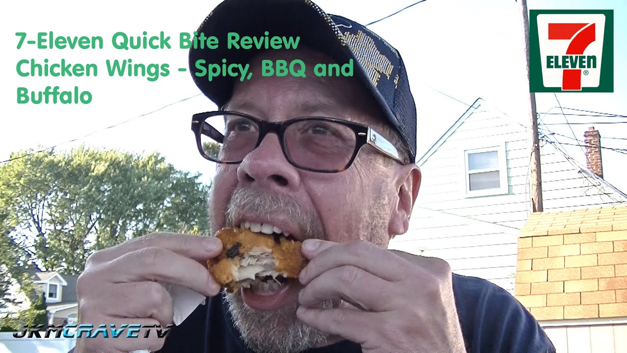 711 Quick Bite Review - Chicken Wings Spicy, BBQ and Buffalo - YouTube
