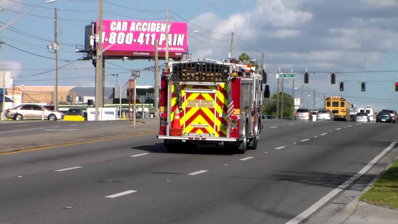 Orange County Fire Rescue Engine 42 Responding - YouTube