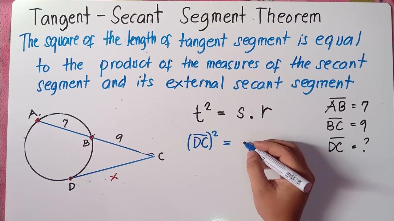 Tangent Secant Segment Theorem | Grade 10 Math - YouTube
