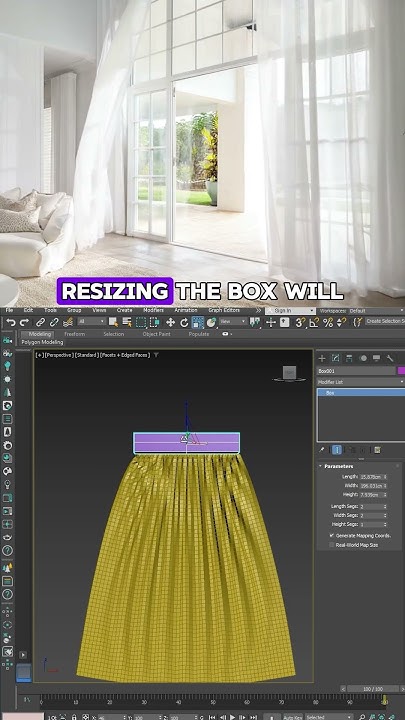 How to create and animate curtains in 3DS MAX - YouTube