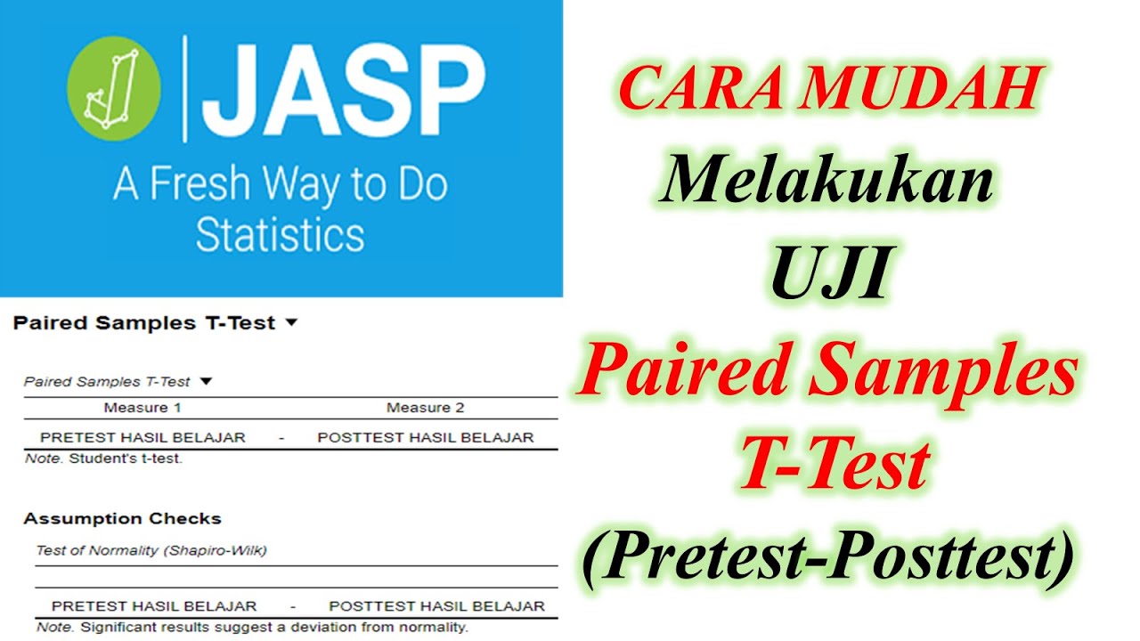 CARA MUDAH MELAKUKAN UJI HIPOTESIS PAIRED SAMPLES T TEST HASIL BELAJAR ...