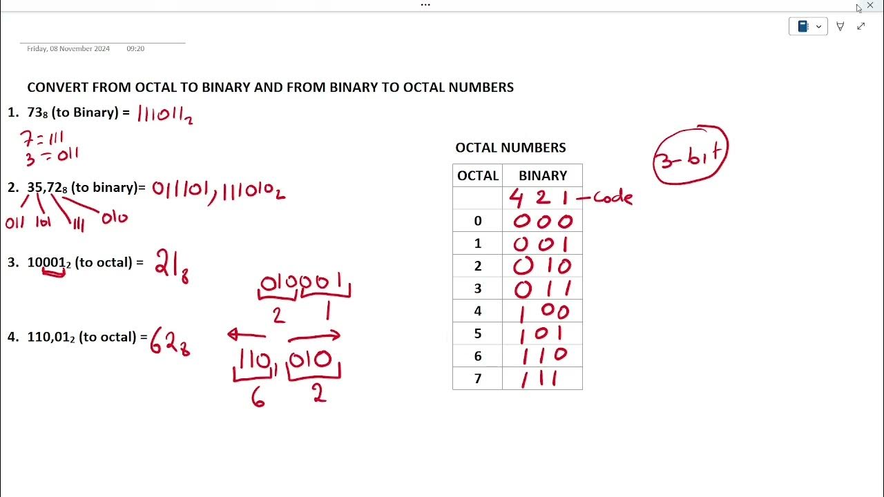 ECDE LEVEL 3 EXAM PREP - TOPIC 2: NUMBER SYSTEM - BINARY, OCTAL AND HEXADECIMAL SYSTEMS - PART 2 ...