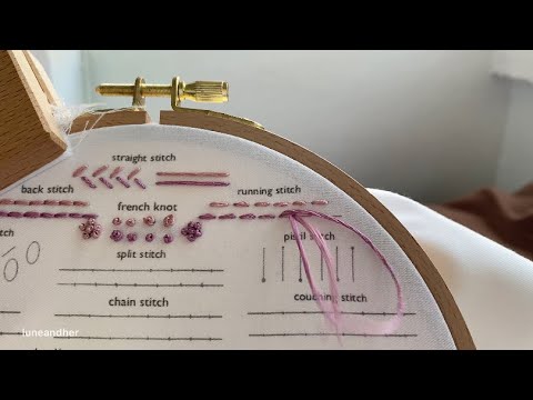 How To Do A Running Stitch —Embroidery tutorials - YouTube