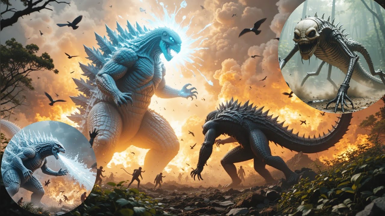 Godzilla vs. Skullcrawler|Godzilla Rises to Save the forest from the ...
