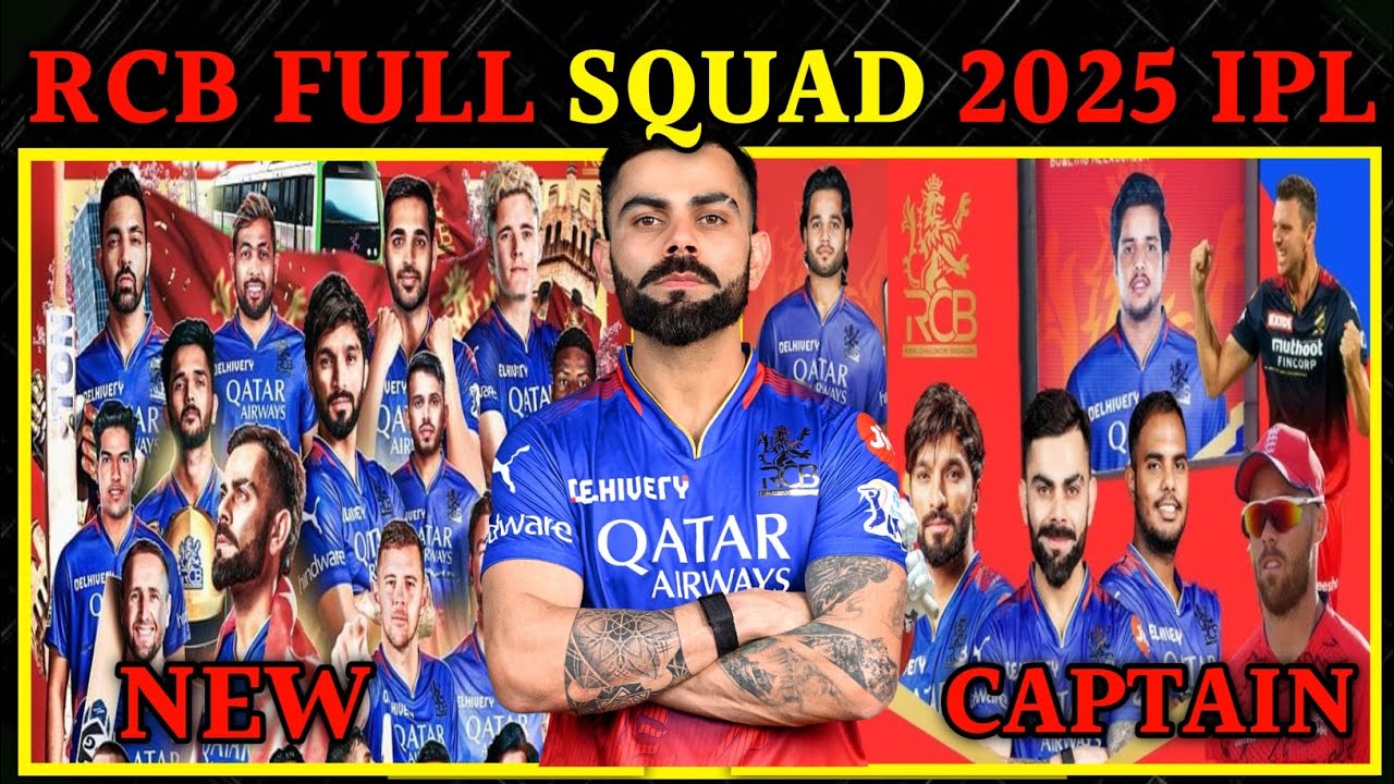 IPL 2025 Royal Challengers Bangaluru Full & Final Squad | RCB Team 2025 ...