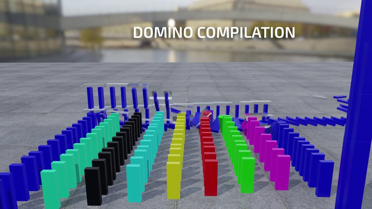 More Domino Physics Simulations - YouTube