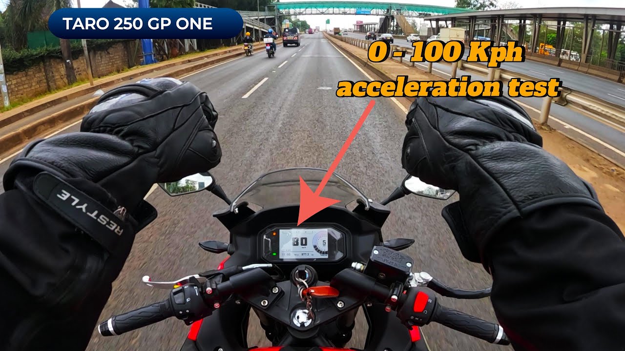Taro 250 Acceleration test for 0 100kph || Beginner Sport Bike - YouTube