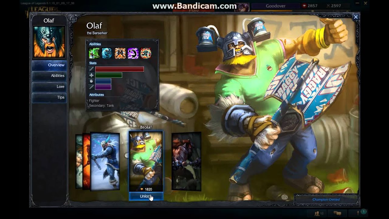 Lets buy Brolaf skin - YouTube