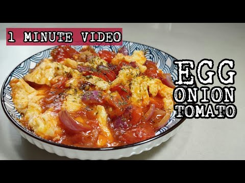 [1 MINUTE VIDEO] Filipino tries cooking Japanese Egg and Tomato Recipe