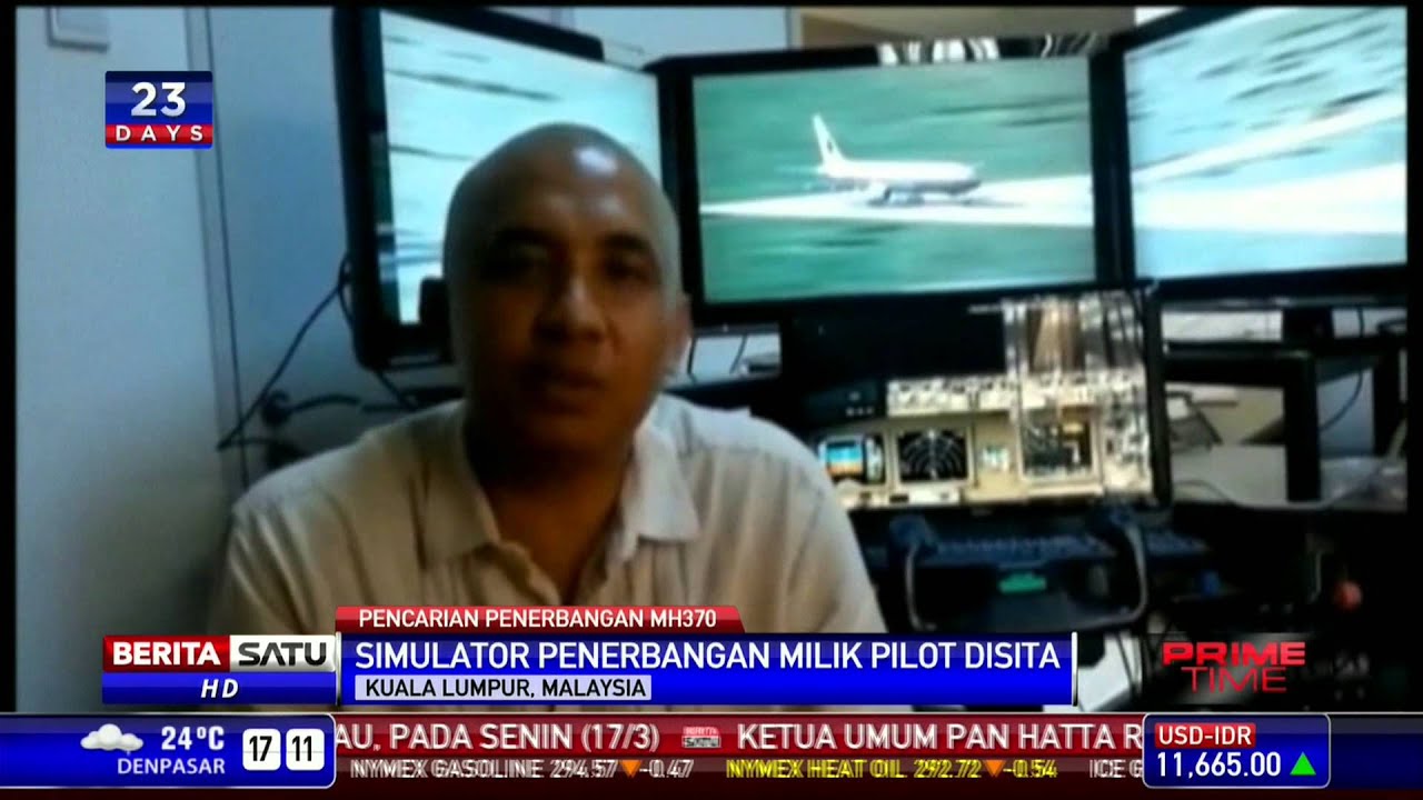 Polisi Sita Simulator Penerbangan Milik Pilot MH370 - YouTube