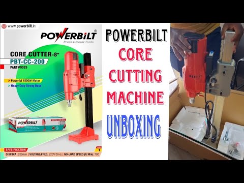 powerbilt core cuting machine unboxing - YouTube