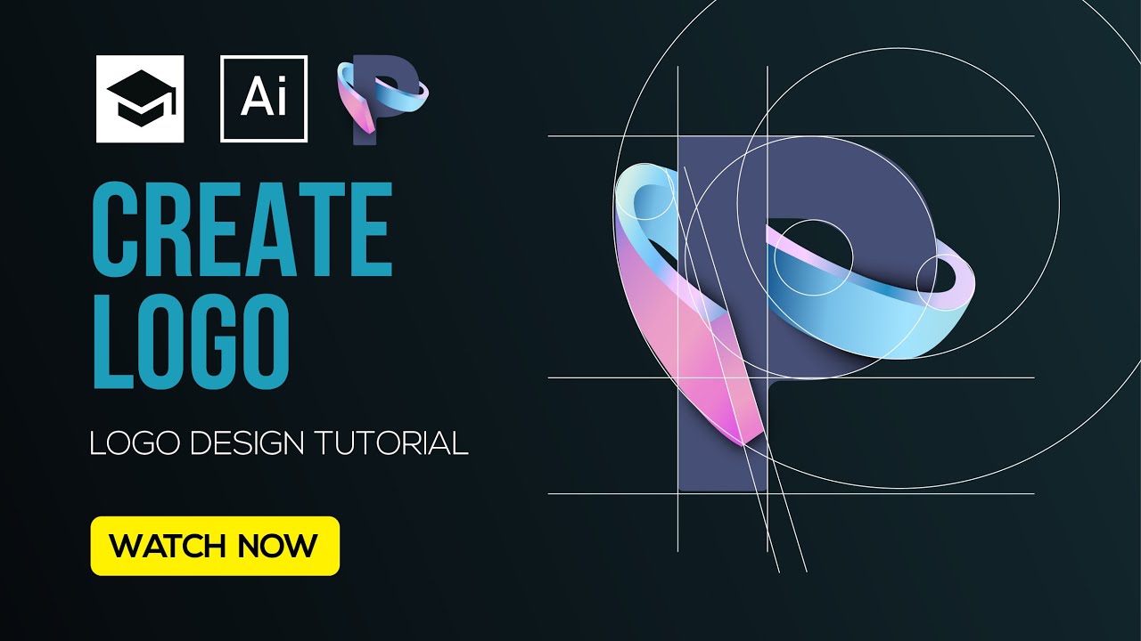 p logo design Illustrator Tutorials, Effect (Manual) - YouTube