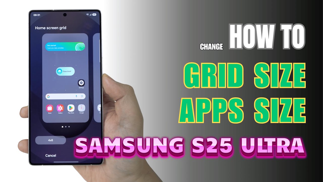 How to change Grid size on Samsung Galaxy S25 Ultra - YouTube