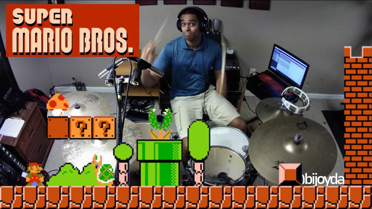 Super Mario Bros Theme Song - Drum Cover - YouTube