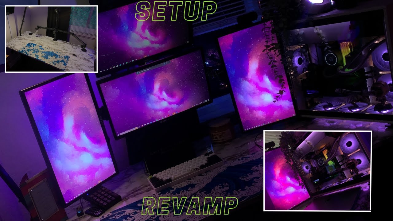 Deep cleaning and Revamping my Productivity/Gaming SETUP ...