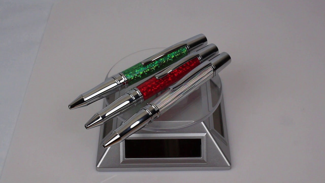 Holographic Sparkles Pens using PTownSubbie's Halo Pen Blanks - YouTube