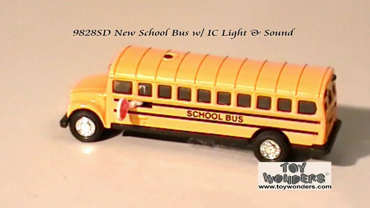 9828SD-New-School-Bus-IC-Light-Sound-Diecast-Wholesale.mpg - YouTube