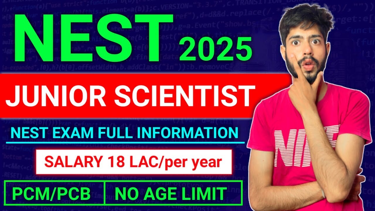 NISER NEST Exam All Details 2025 | NISER Junior Scientist Admission | NEST Exam Kya Hai | NISER ...