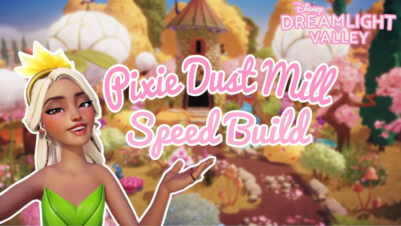 2 WAYS TO DECORATE THE PIXIE DUST MILL 🌻🧡🍃 | FAIRYCORE | SPEEDBUILD ...