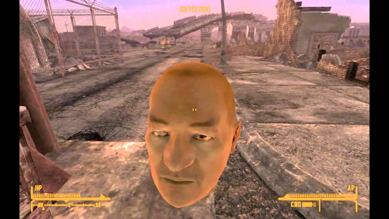 Fallout New Vegas Floating Head Bug or Wild Wasteland? - YouTube