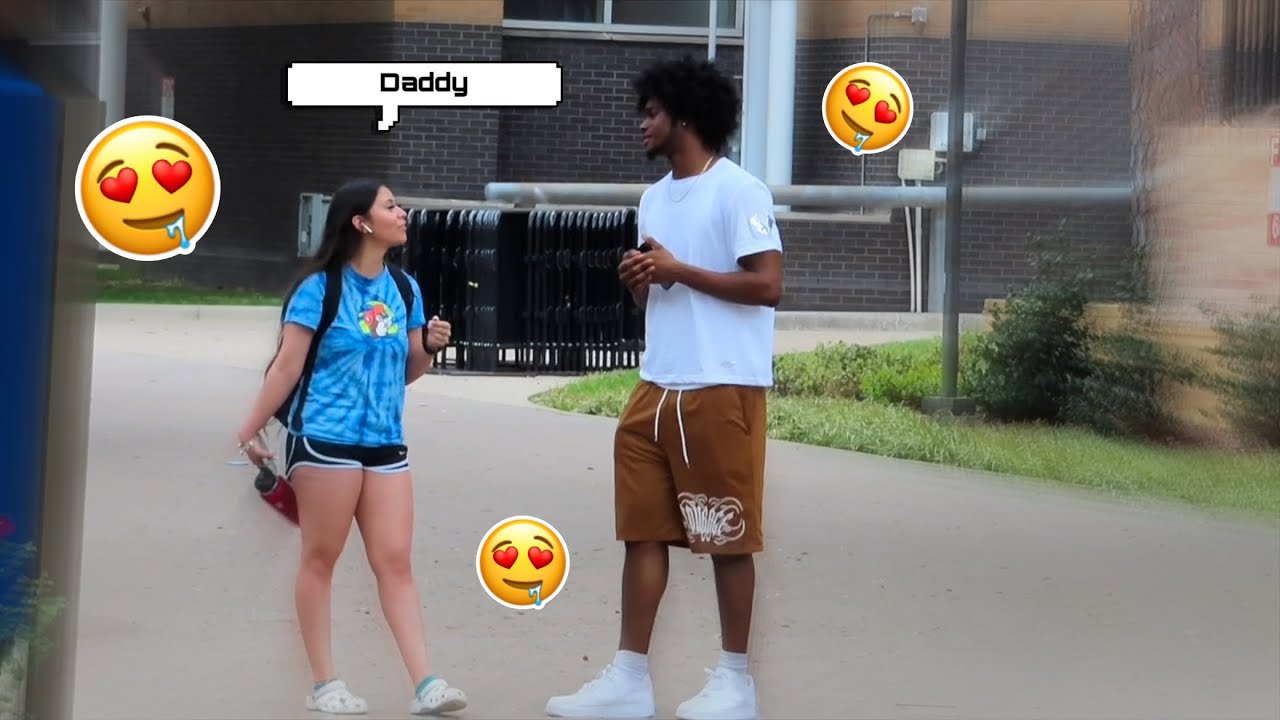 RIZZING UP GIRLS USING CORNY PICK UP LINES - YouTube