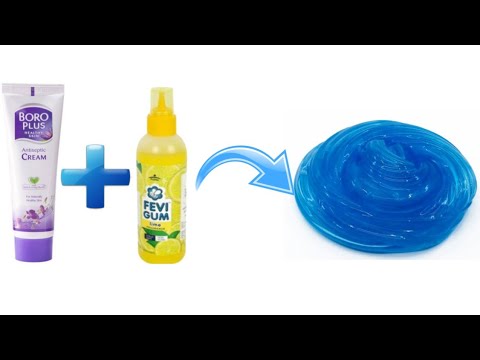 How to make slime using fevigum and boroplus - YouTube