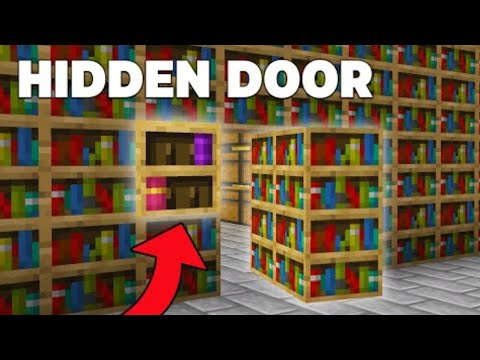 How to Make Secret Door Using Chiseled Bookshelf | Minecraft 1.24 ...