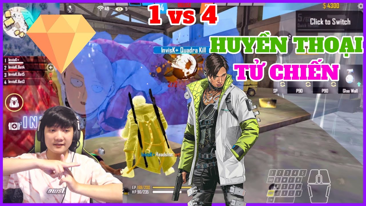 Invis K - Huyền thoại tử chiến Thái Lan 1 cân 4 ! | Free Fire - YouTube