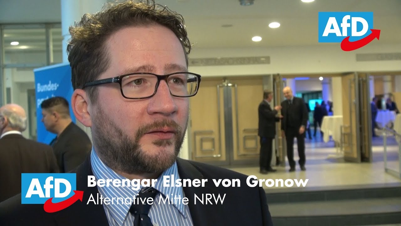 Berengar Elsner von Gronow vor dem AfD-Bundesparteitag in Hannover ...