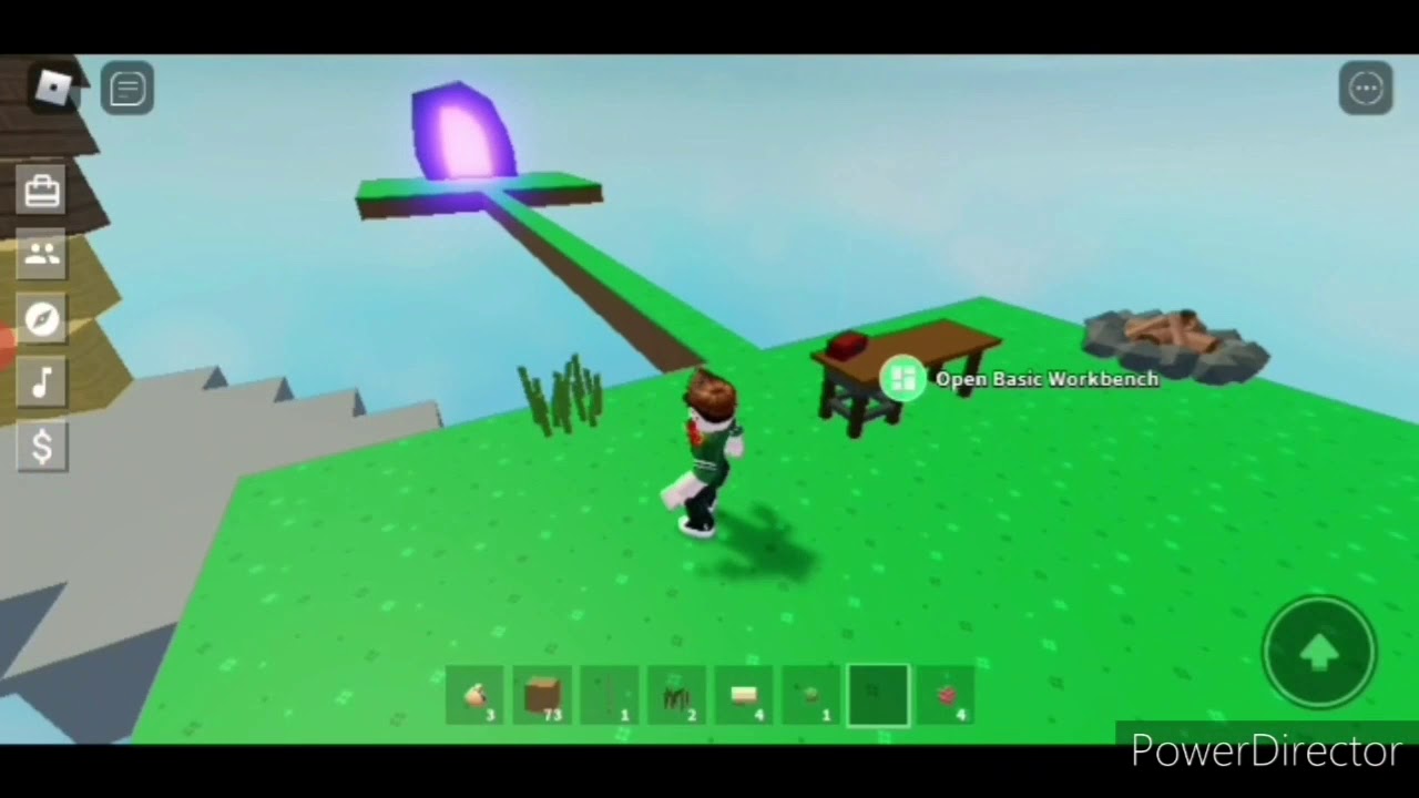 A glance of my skyblox island in roblox - YouTube