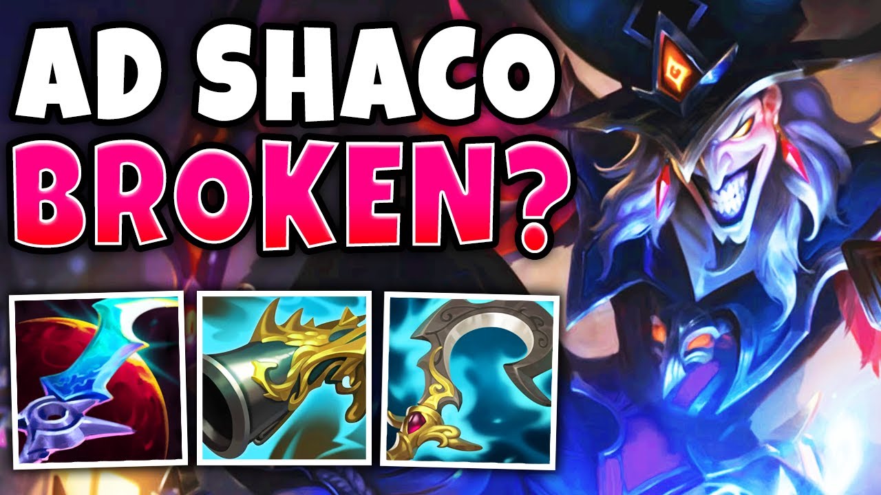 I FOUND THE BEST AD SHACO SUPPORT BUILD!! - Pink Ward Shaco - YouTube