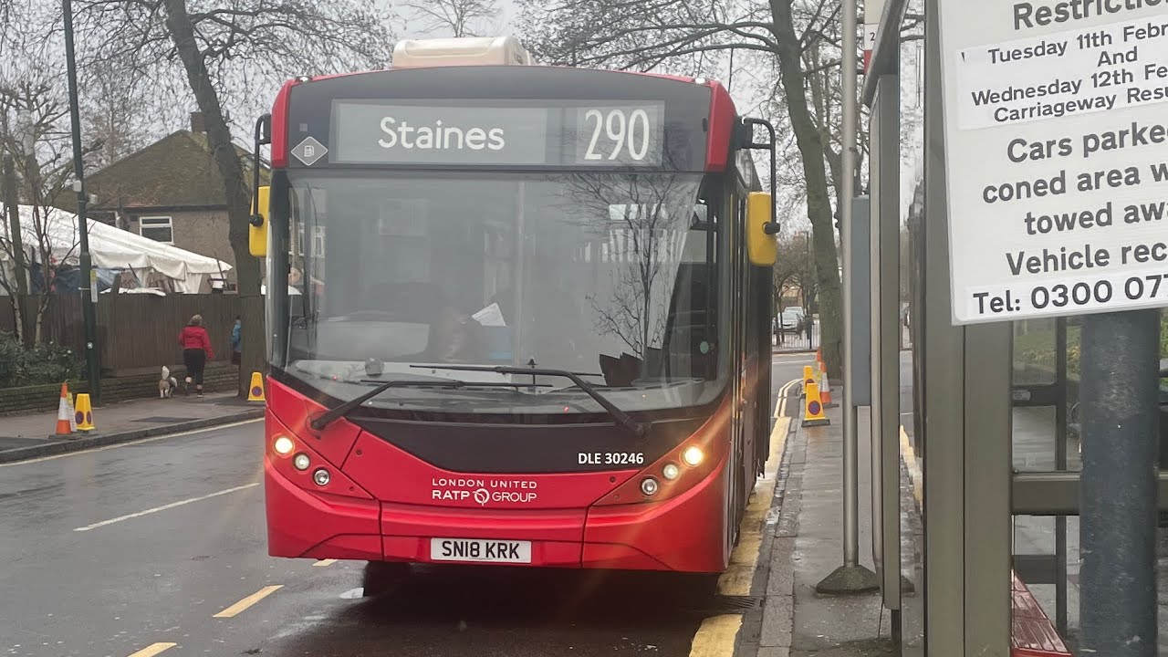 290 TFL Full Bus Route - Staines Bus Station to Twickenham - YouTube