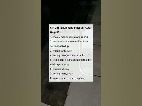 CIRI CIRI TUBUH YANG DI PENUHI AURA NEGATIF#Shorts#Youtubeshorts# - YouTube
