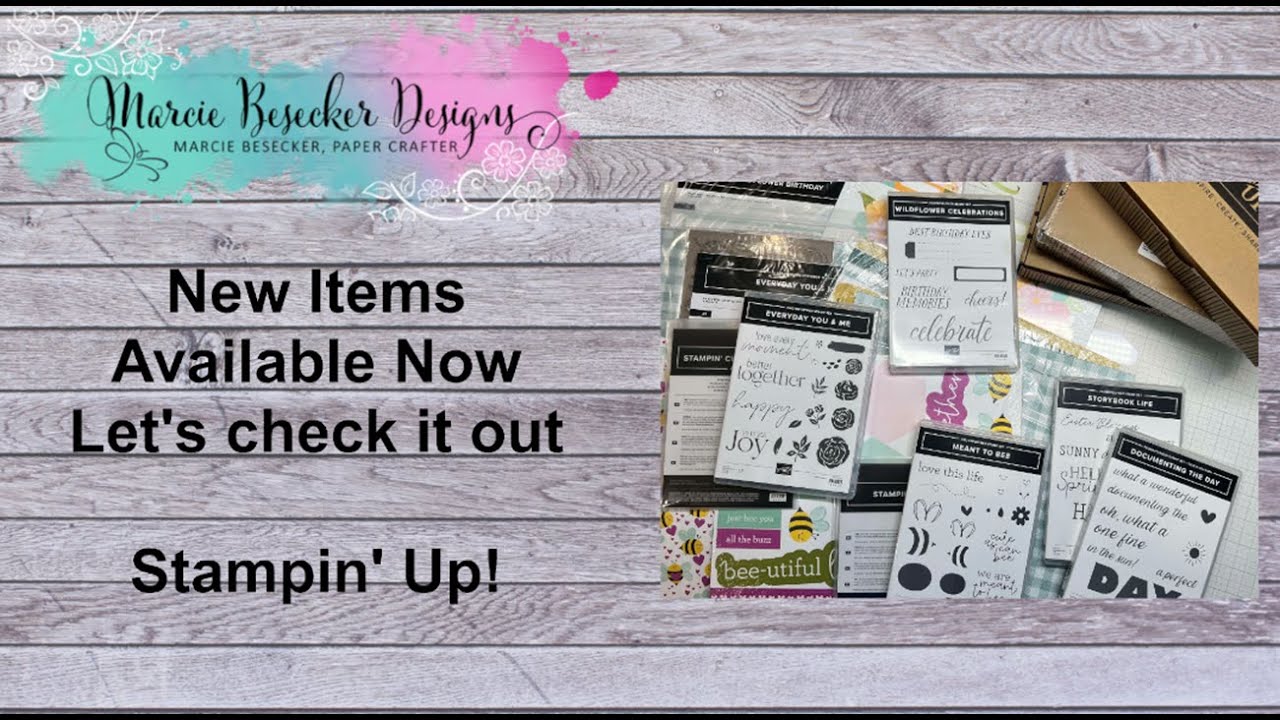 New Items Available Now - Let's check them out- Stampin' Up! - YouTube