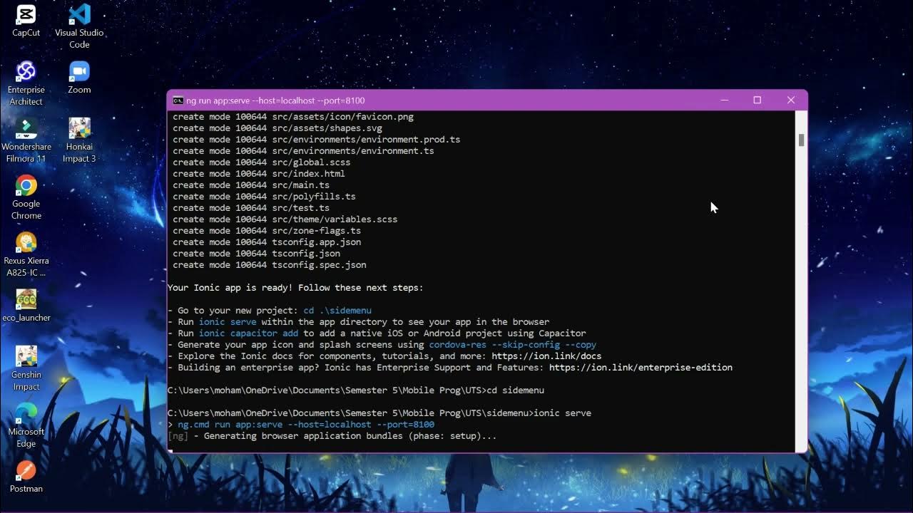IONIC - How To Create Sidemenu - YouTube