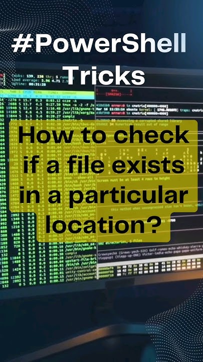 🚀 Powershell Tricks: How to Check if a File Exists Using Powershell! 📂 - YouTube