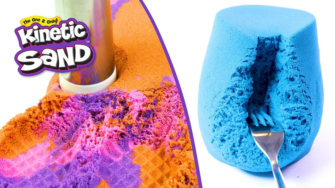The Most Satisfying Kinetic Sand Squishes & Smooshes 😌 - YouTube