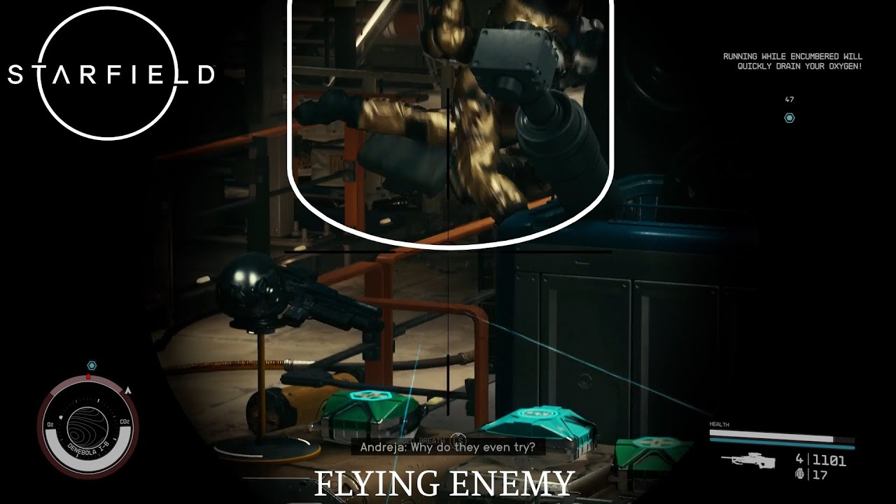 Starfield : Flying enemy - YouTube