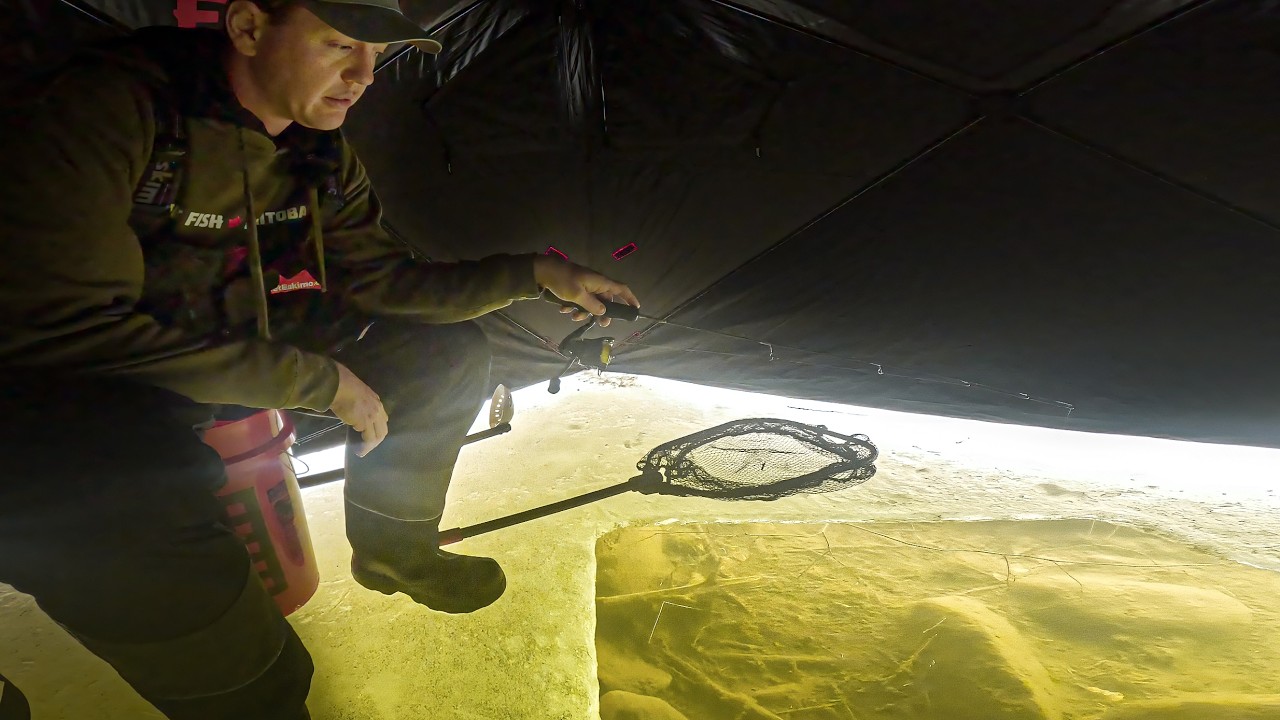 The Most Incredible Ice Fishing Strike (Topwater?!) - YouTube