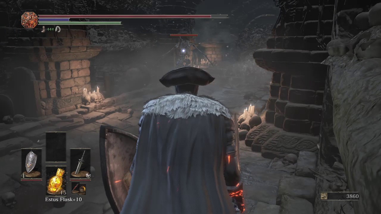 Dark Souls 3 - Skeleton Ball kills the hat skeleton controlling it ...