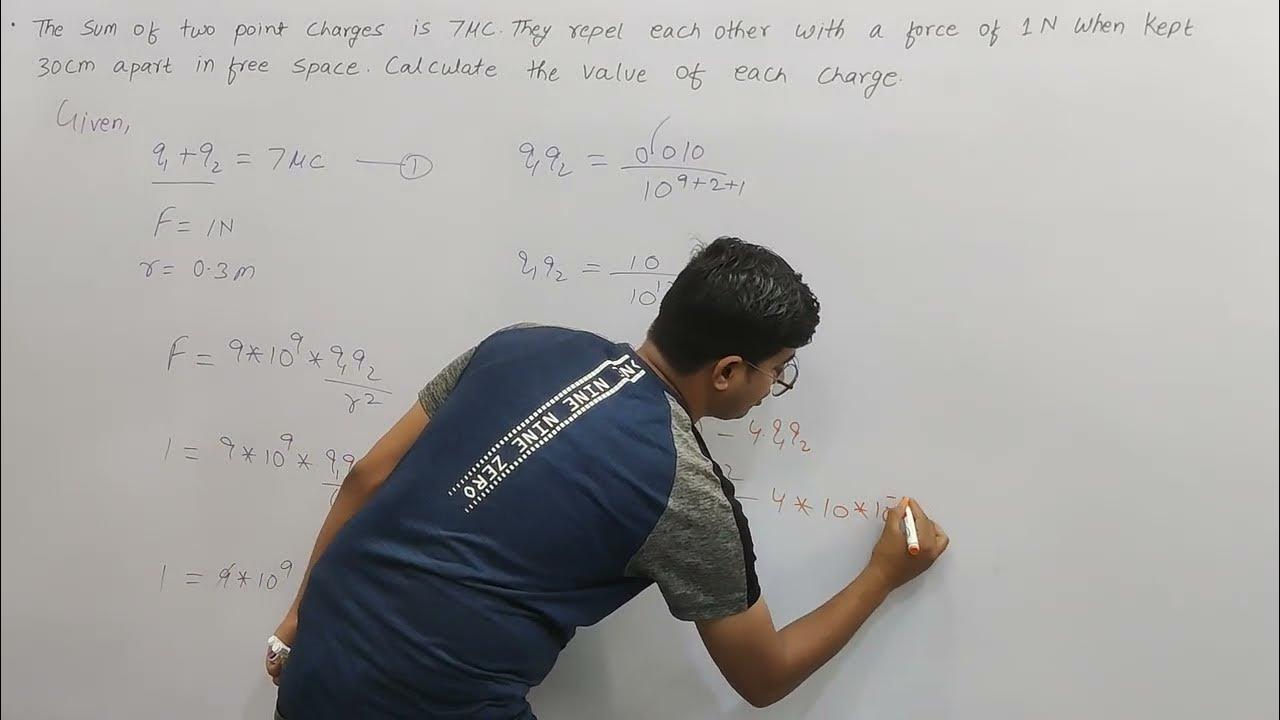 the-sum-of-two-point-charges-is-7-microcoulomb-they-repel-each-other
